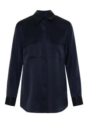 EQUIPMENT Equipment Silk Long-Sleeved Shirt