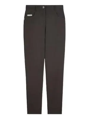 Patrizia Pepe Slim Fit Cigarette Pants - Black