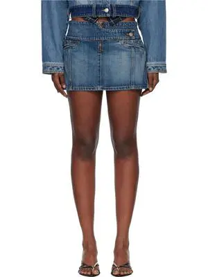 Coperni Denim Skirt - Nude