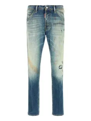Dsquared2 Faded Patchwork Jeans - Green
