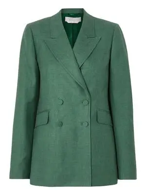Gabriela Hearst Gabriela Hearst Stephanie Double-Breasted Blazer Dark Green
