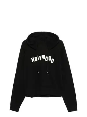Loewe Hollywood Printed Drawstring Hoodie - Black