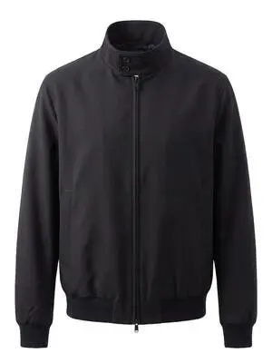Gucci High Neck Zip-up Jacket - Black