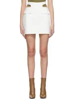DION LEE Y-front Mini Skirt - Nude