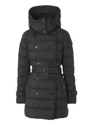 Burberry Detachable Hood Puffer Coat - Black