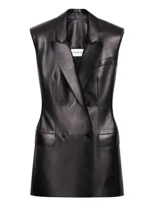Givenchy Double-breasted Sleeveless Jacket - Black