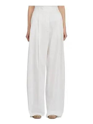 HAIKURE Belt Loops Slacks - White