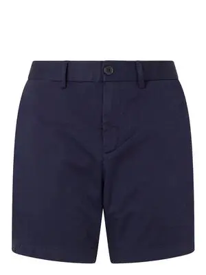 Onia Straight-leg Cotton-blend Shorts - Blue