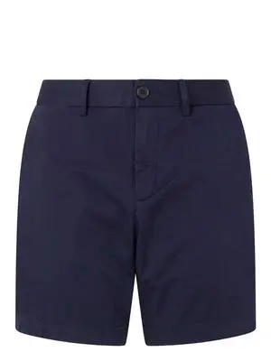 Onia ONIA Straight-Leg Cotton-Blend Shorts Navy