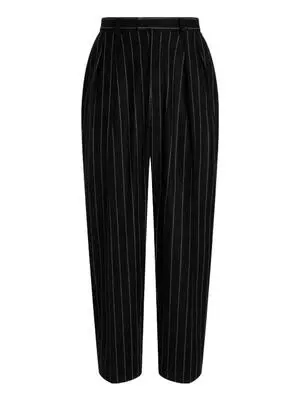 Dolce & Gabbana Tailored Striped Trousers - Black