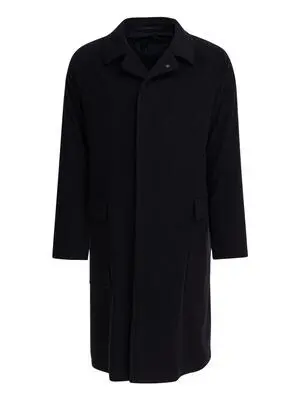 Tagliatore Single-breasted Wool-blend Coat - Blue