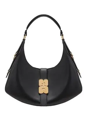 GANNI Ganni Logo Detailed Kat Small Tote Bag Black