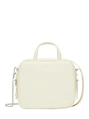 Max Mara Small Zippered Shoulder Bag - White
