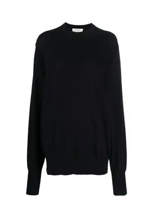 Studio Nicholson Fine-knit Cotton Jumper - Black