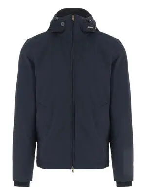 Woolrich Zip-front Hooded Jacket - Black