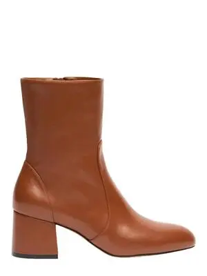 STUART WEITZMAN Essentialist Zip 60 Ankle Boots - Luxe Saddle