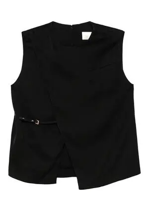 LOULOU STUDIO Sambac Vest - Black