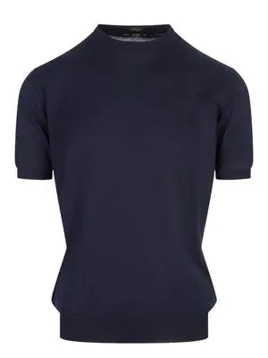 KITON Kiton Short-Sleeved Crewneck Knitted T-Shirt