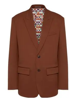 Valentino Garavani Single-breasted Long-sleeved Blazer - Brown