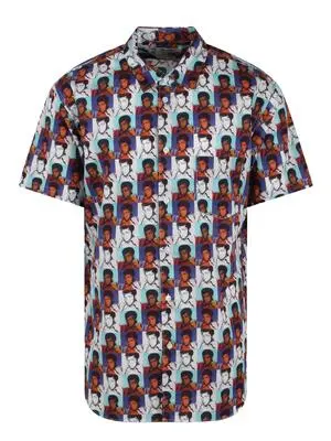 Comme Des Garçons Graphic Printed Buttoned Shirt - Multicolor