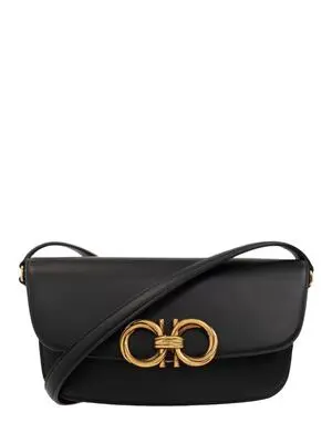 SALVATORE FERRAGAMO Salvatore Ferragamo Small Trapezio Logo Plaque Crossbody Bag