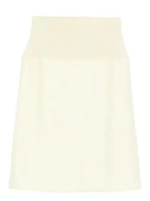 JIL SANDER Jil Sander Ribbed Waist Midi Skirt