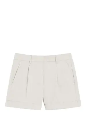 Max Mara Cotton Poplin Shorts - Raw