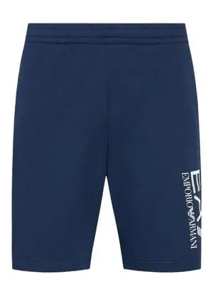 EA7 Logo Detail Shorts - Blue