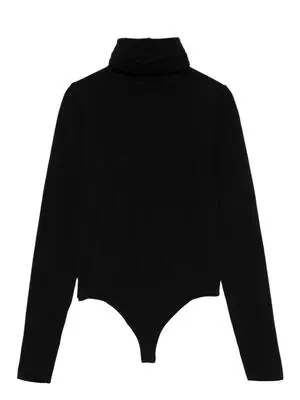 Wolford High Neck Long Sleeve Bodysuit - Black