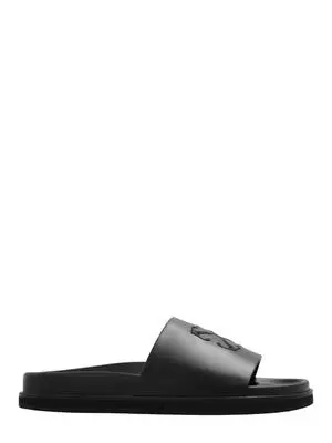 Off-White Pool Time Slip-on Slides - Black
