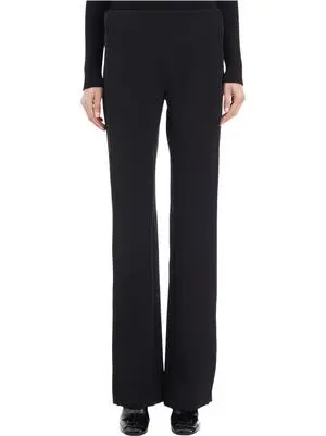 COURREGES Pleated Wide-leg Pants - Black