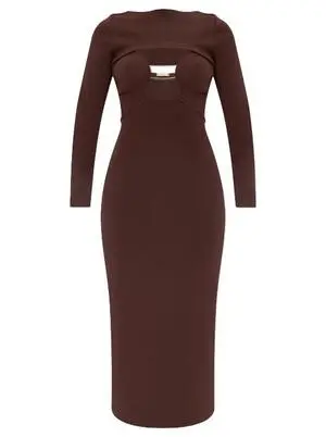 Cult Gaia Long Sleeve Dress With Cut-out Detail - Red