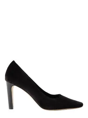 Manolo Blahnik Velvet Pumps - Black