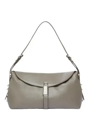 Pinko Logo Detailed Shoulder Bag - Gray
