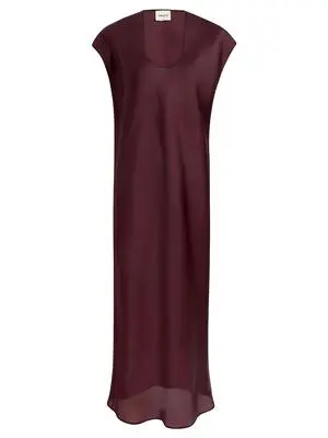 Khaite Darby Silk Organza Dress - Red