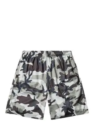StÜssy Wide-leg Camouflage Shorts - Gray