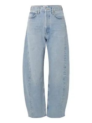 AGOLDE High-waisted Denim Trousers - Blue