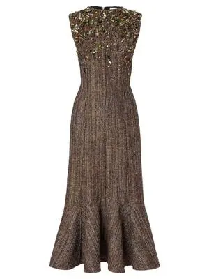 FENDI Fendi Multicolor Wool And Alpaca Dress