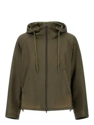 Herno Zip-up Hooded Jacket - Green