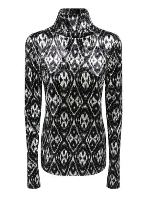 PIERRE-LOUIS MASCIA Pierre-Louis Mascia Graphic High Neck Knitwear