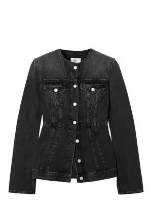 HAIKURE Paneled Denim Jacket - Black