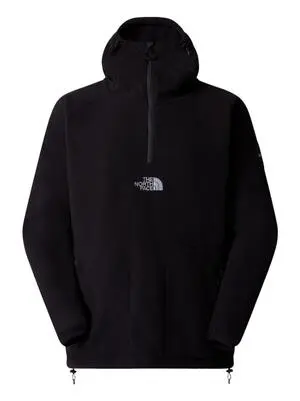 The North Face Fleece Hooded Jacket With Zipper Pockets - Black