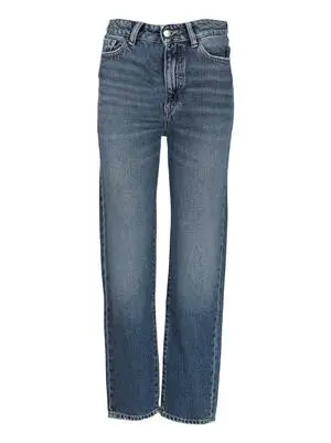 ICON DENIM LOS ANGELES Rory High-waisted Straight-leg Jeans - Blue