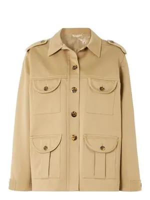 BLAZÉ MILANO Long-sleeved Collared Casual Jacket - Nude
