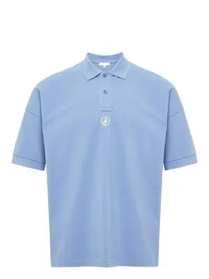 J.W.ANDERSON Jw Anderson Anchor Short Sleeved Polo Shirt - Blue
