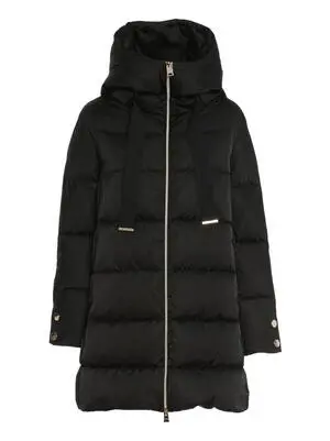 Herno Hooded Quilted Down Coat - Black