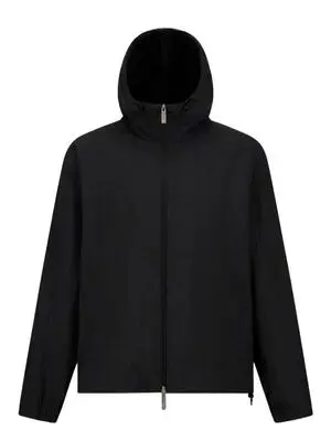 Herno Hooded Zip-front Jacket - Black