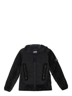 Stone Island Padded Hooded Jacket - Black