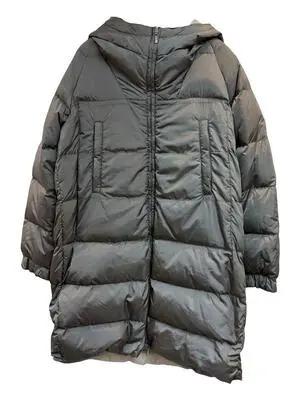 Max Mara Long-sleeved Hooded Cotton Jacket - Gray