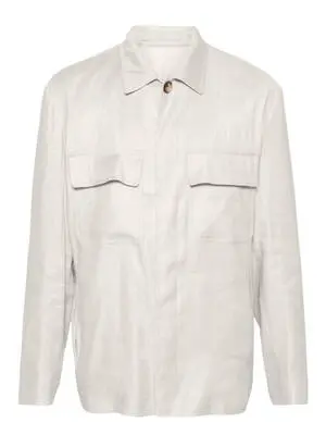 LARDINI Classic-collar Shirt Jacket